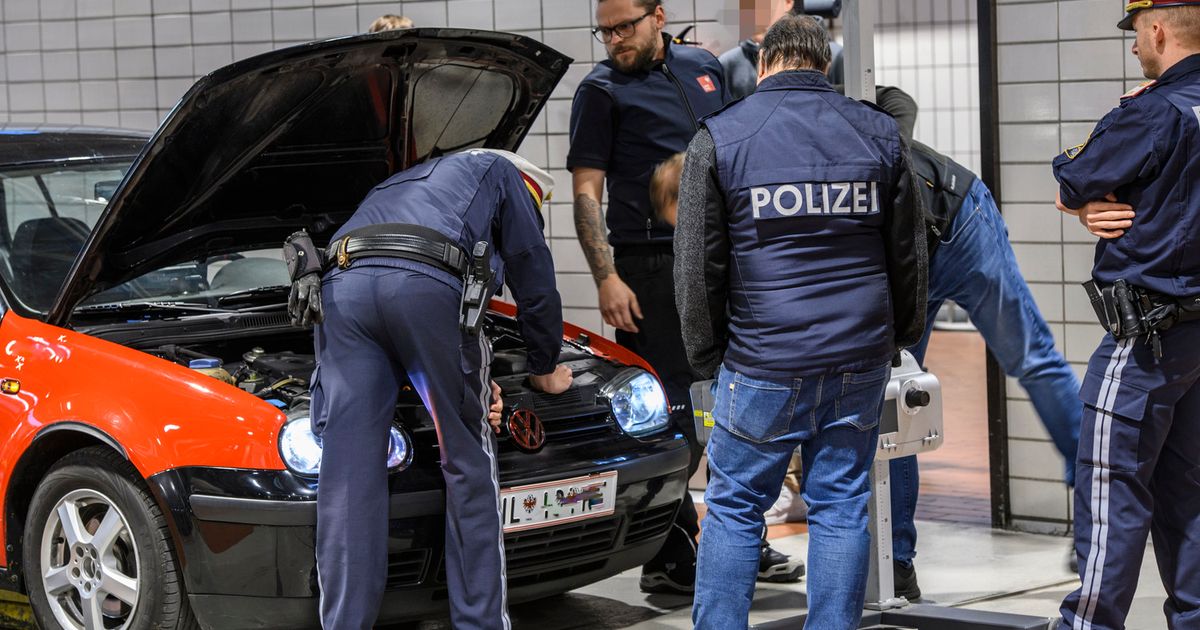 Aktion scharf in Innsbruck: Polizei nahm Rostlauben und getunte Autos ...