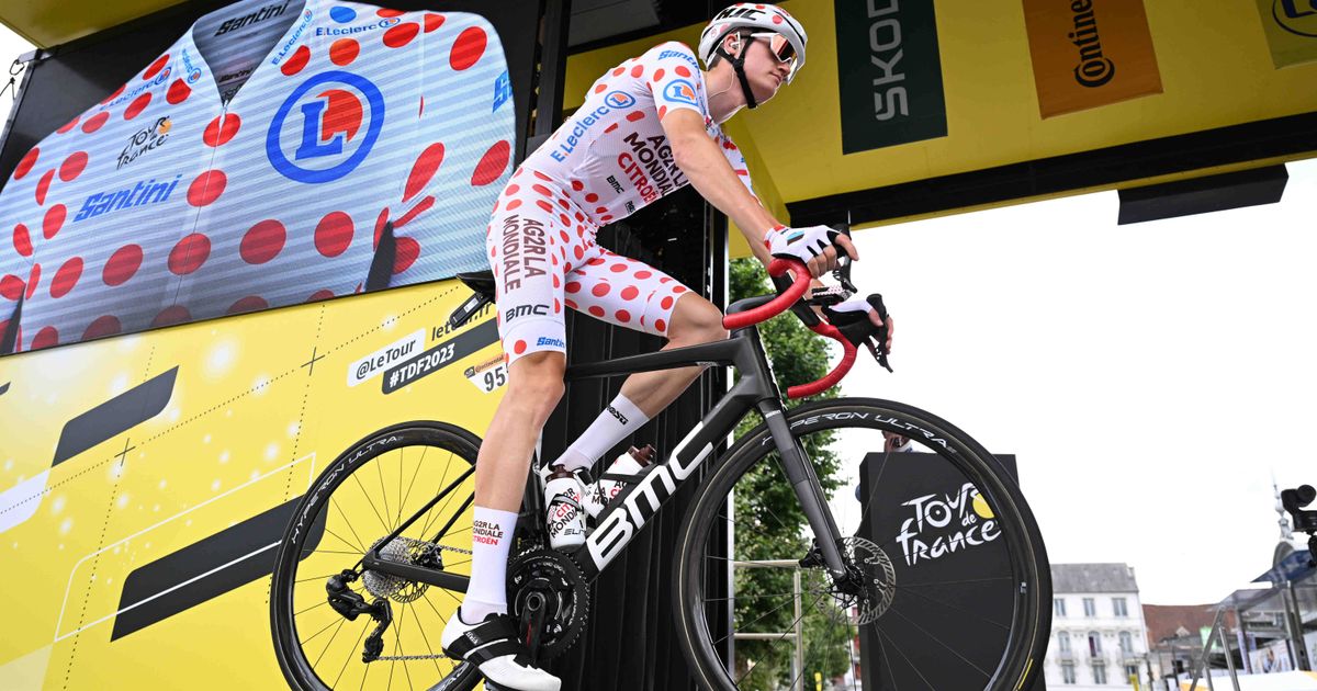 Ein Lebenstraum mit roten Punkten: Felix Gall kämpft heute um das Berg ...