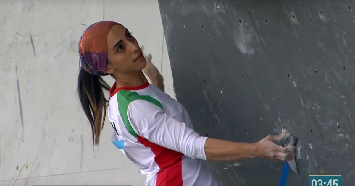 Iranische Kletterin tritt im Asien-Finale ohne Kopftuch an, Sorge vor ...