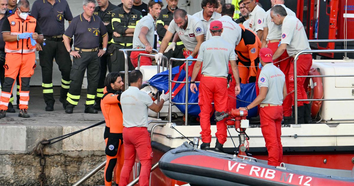 Gesunkene Luxusyacht vor Palermo: Taucher bargen fünf Leichen aus Wrack ...